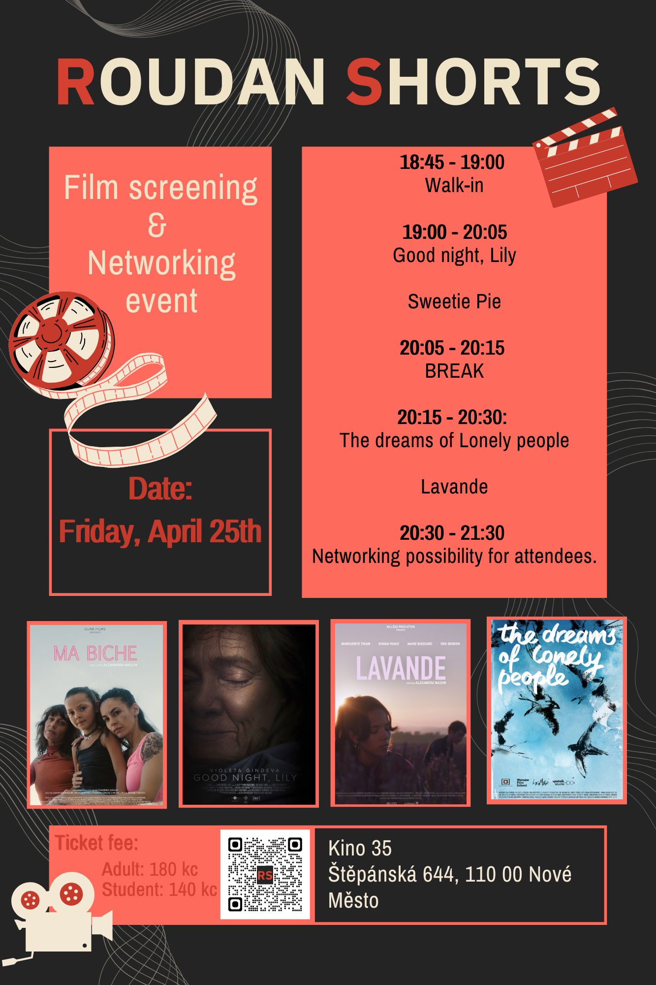 IFP Kino35 || VEČER KRÁTKÝCH FILMŮ | Roudan Shorts